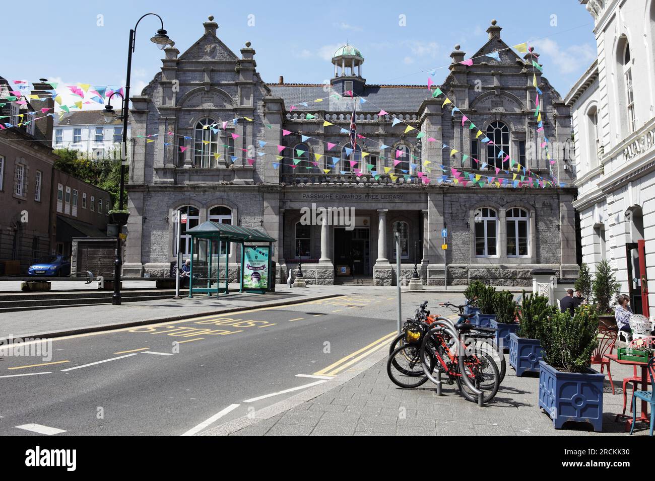 The Passmore Edwards Free Library, situated in Webber Street, Falmouth ...