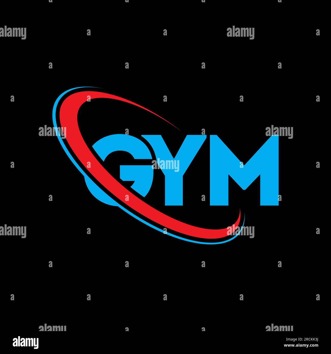 GYM logo. GYM letter. GYM letter logo design. Initials GYM logo linked ...