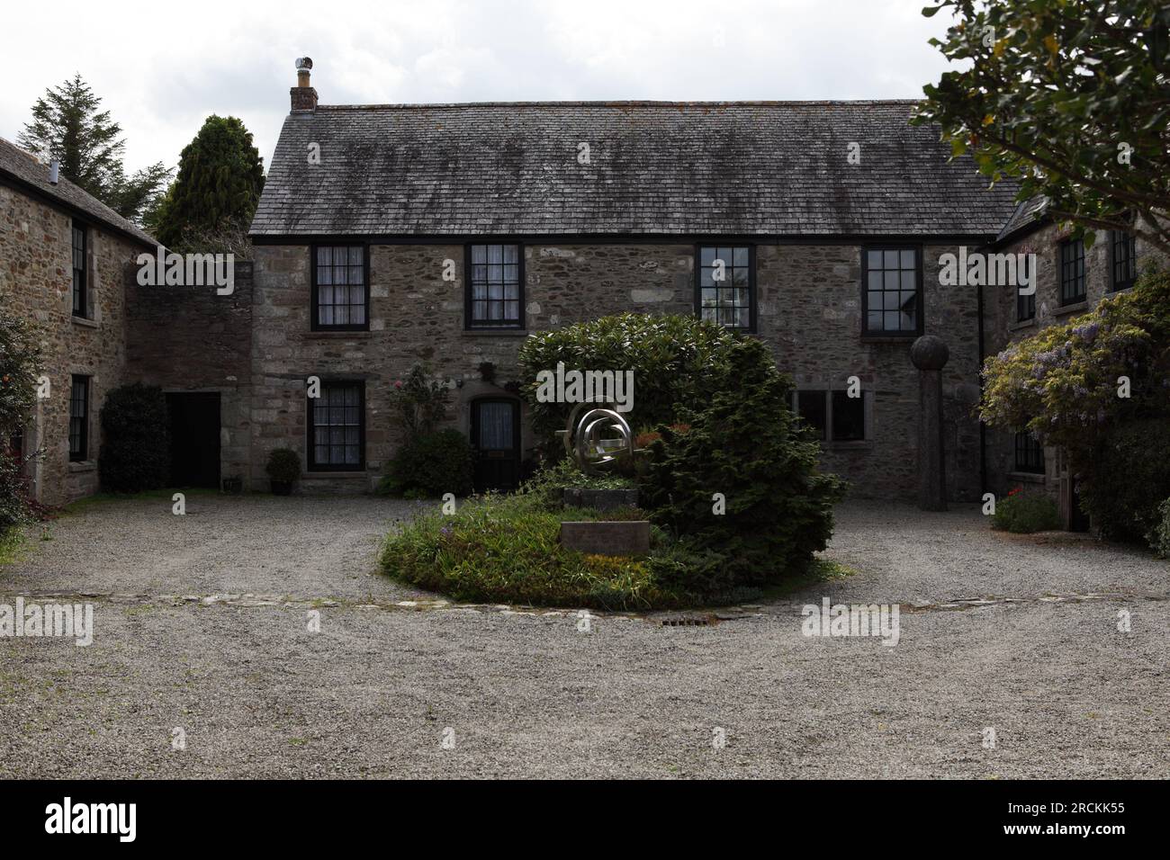 Viewed here and photographed from the public footpath is Arwenack Manor ...