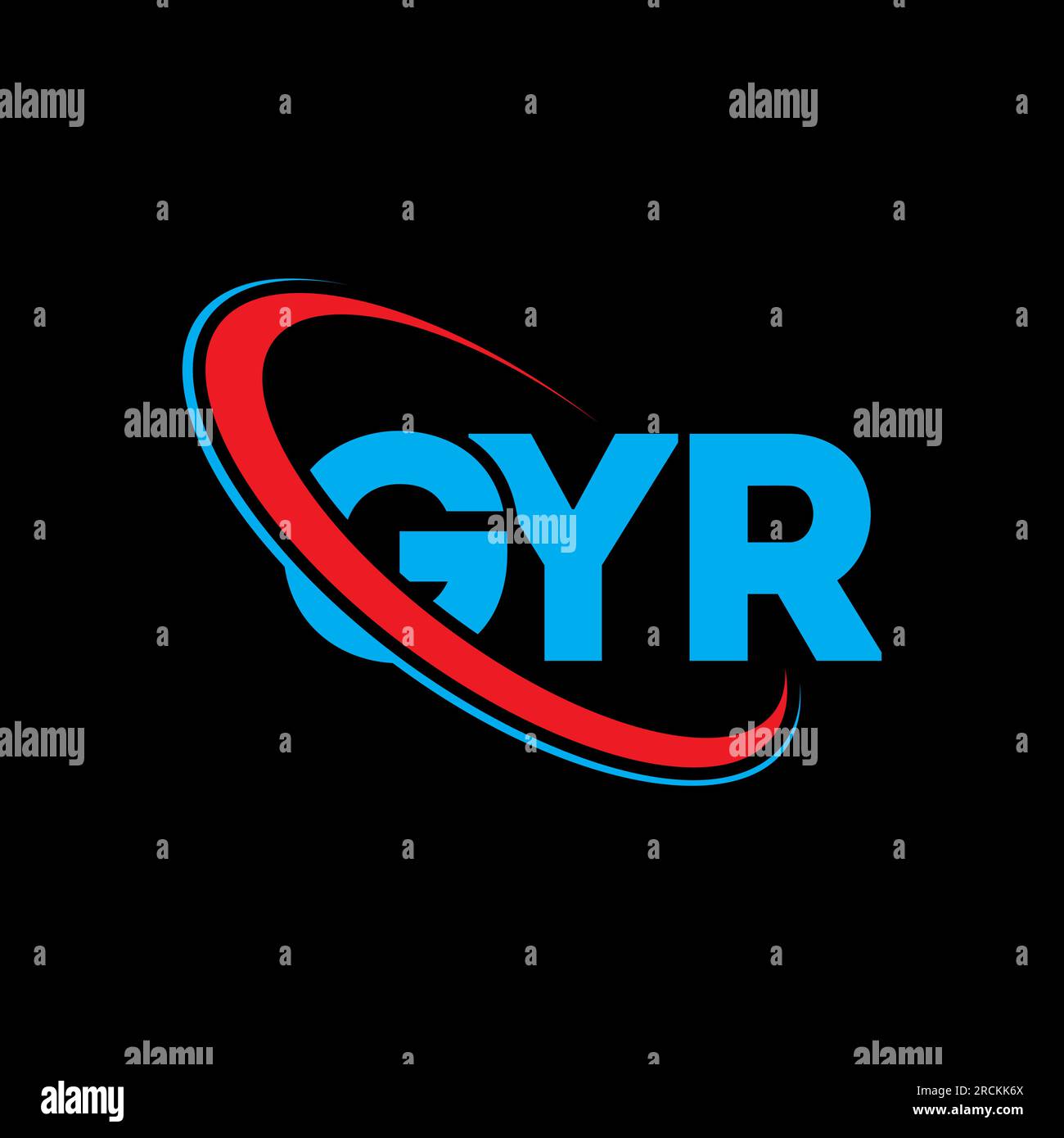 GYR logo. GYR letter. GYR letter logo design. Initials GYR logo linked ...
