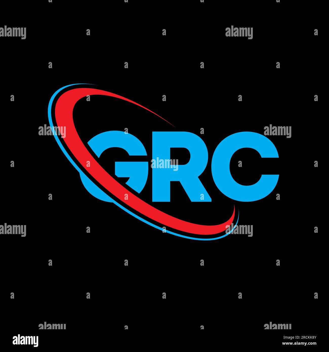 GRC logo. GRC letter. GRC letter logo design. Initials GRC logo linked ...