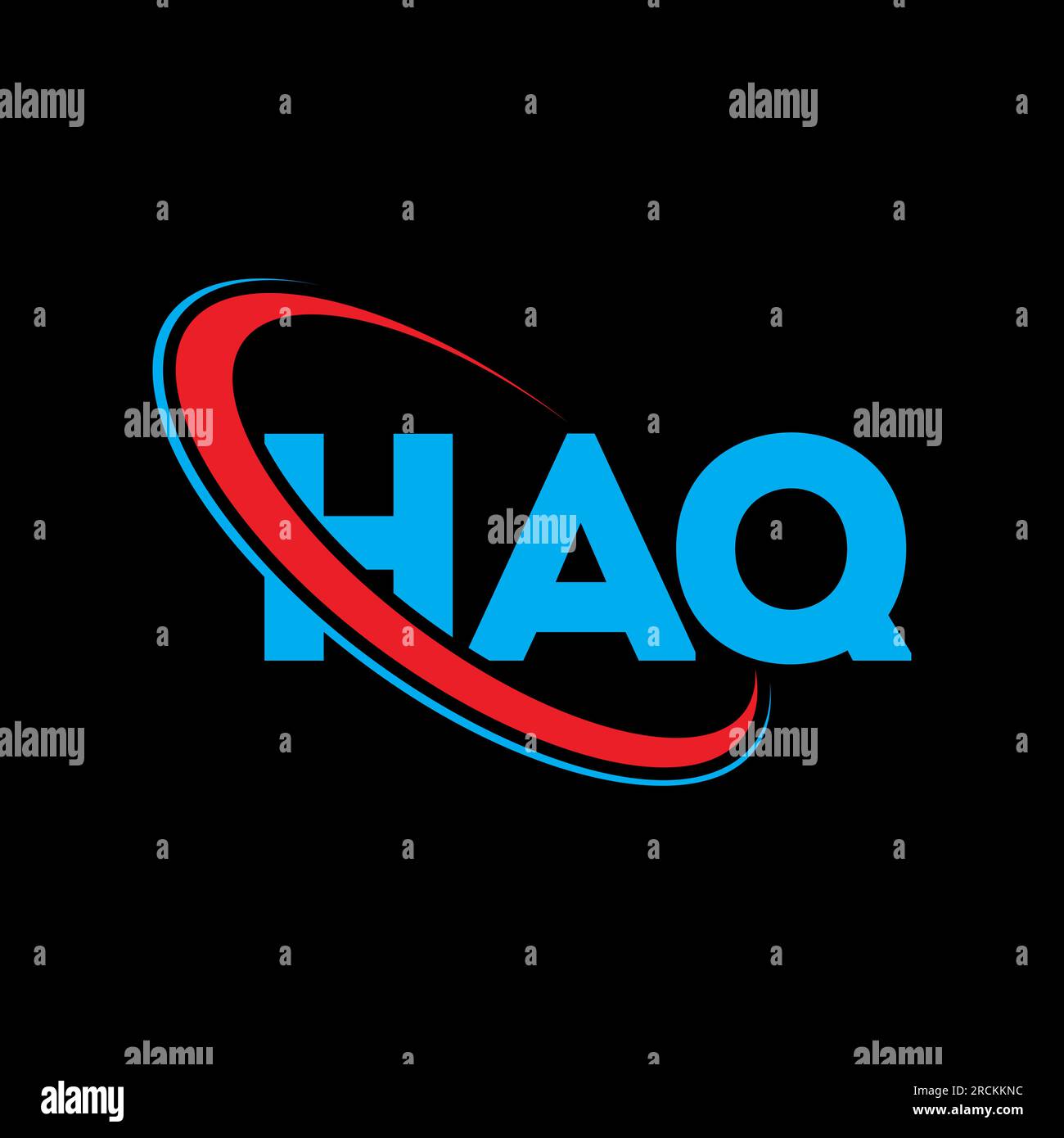 HAQ logo. HAQ letter. HAQ letter logo design. Initials HAQ logo linked ...