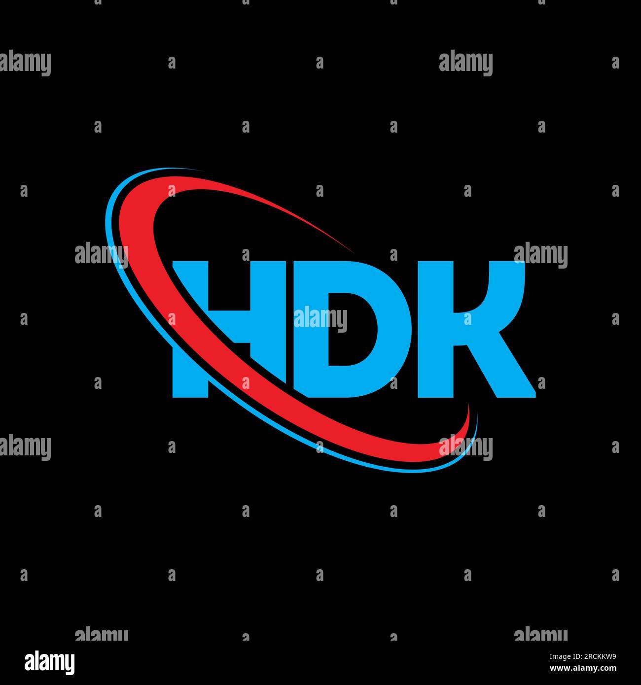 HDK logo. HDK letter. HDK letter logo design. Initials HDK logo linked with circle and uppercase ...
