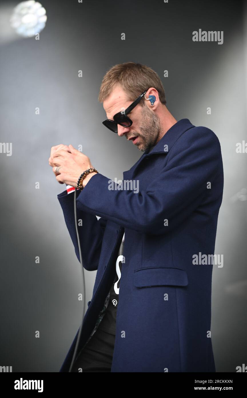 Doncaster, UK. 08th July, 2023. Tom Meighan former lead singer of ...