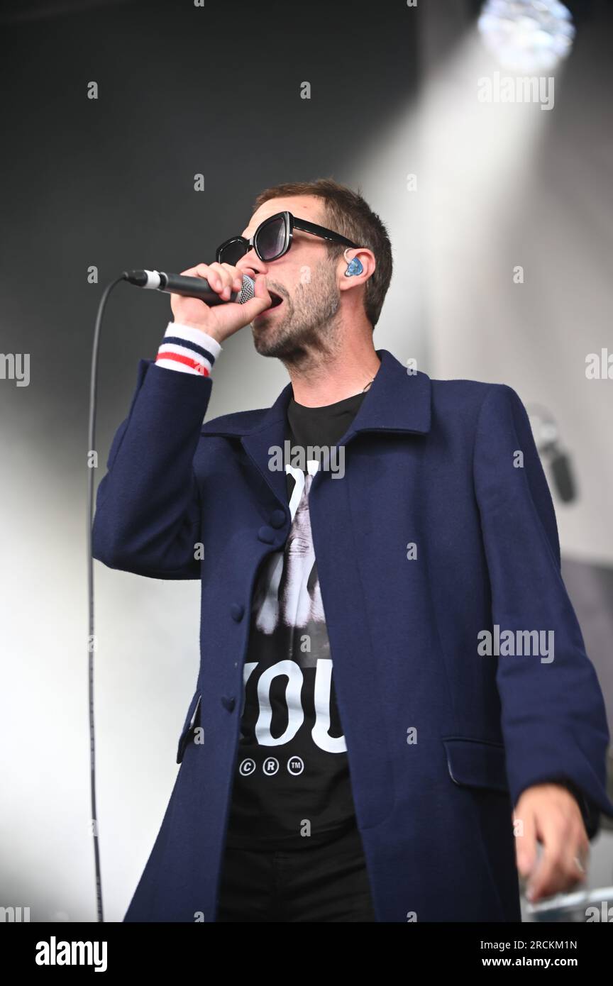 Doncaster, UK. 08th July, 2023. Tom Meighan former lead singer of ...
