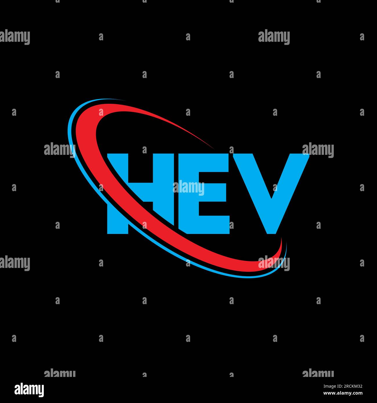 HEV logo. HEV letter. HEV letter logo design. Initials HEV logo linked with circle and uppercase ...