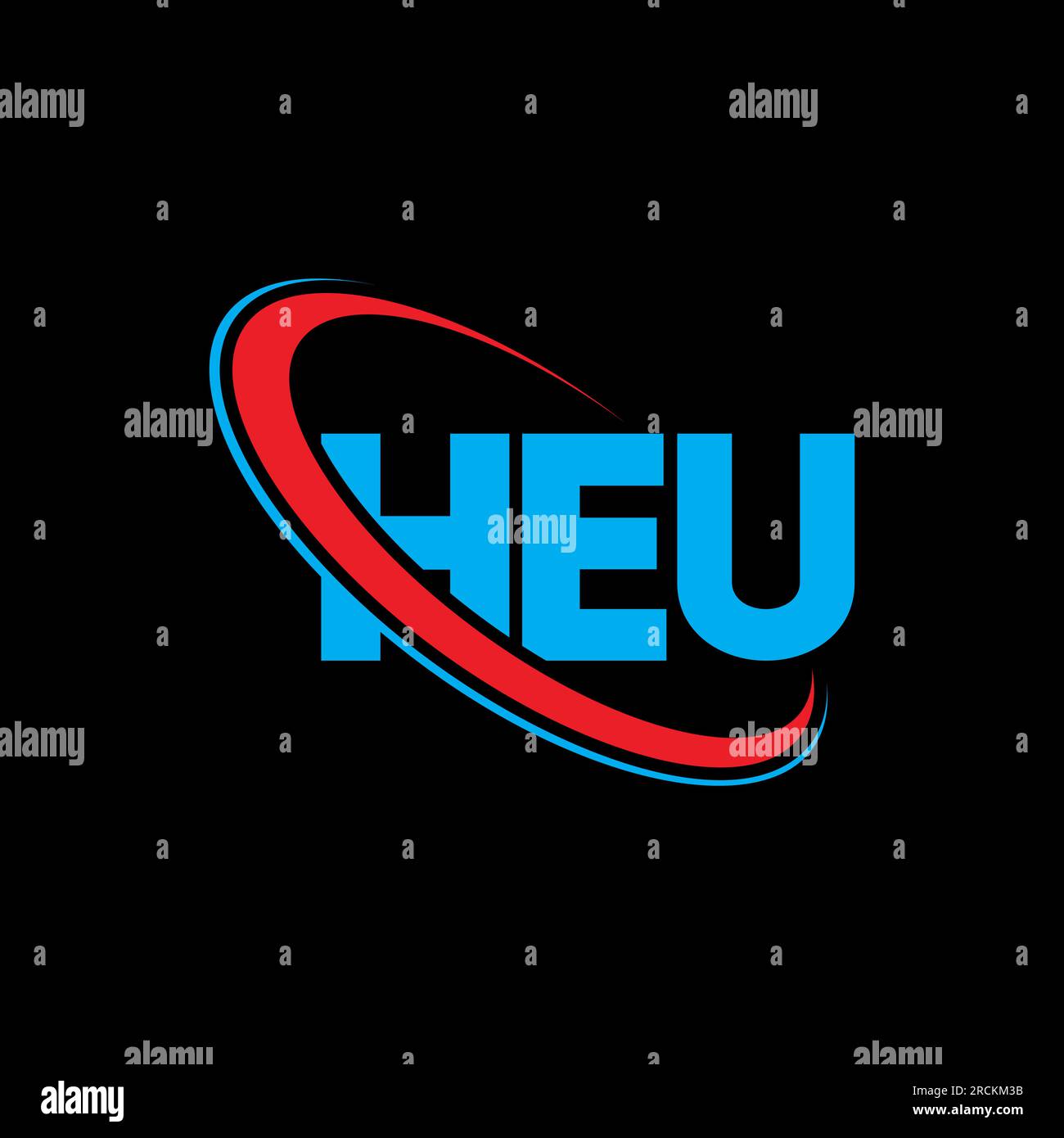 HEU logo. HEU letter. HEU letter logo design. Initials HEU logo linked ...