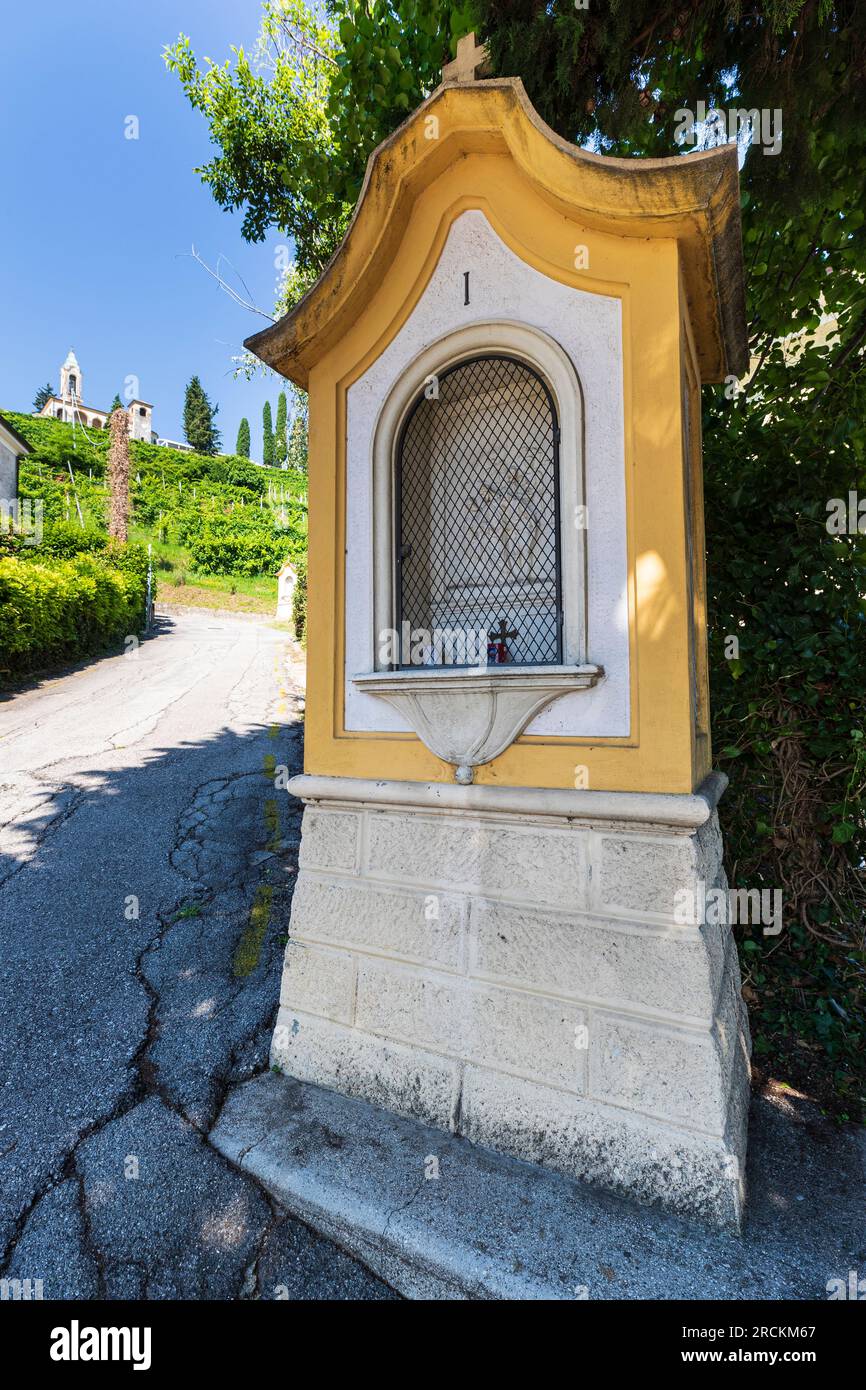 Italy Veneto Vidor - The Path to the War Memorial Monument and Chapel ...
