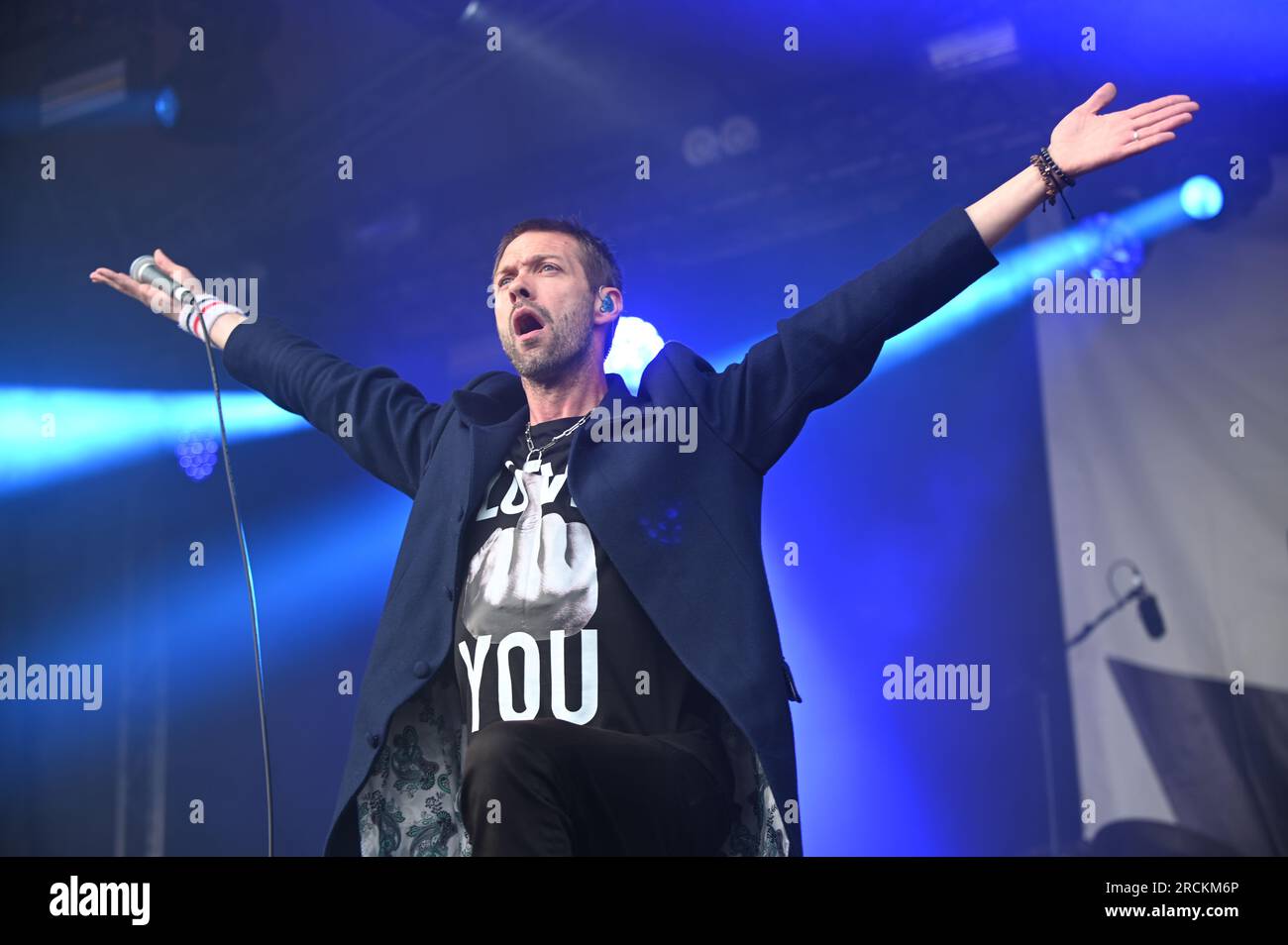 Doncaster, UK. 08th July, 2023. Tom Meighan former lead singer of ...