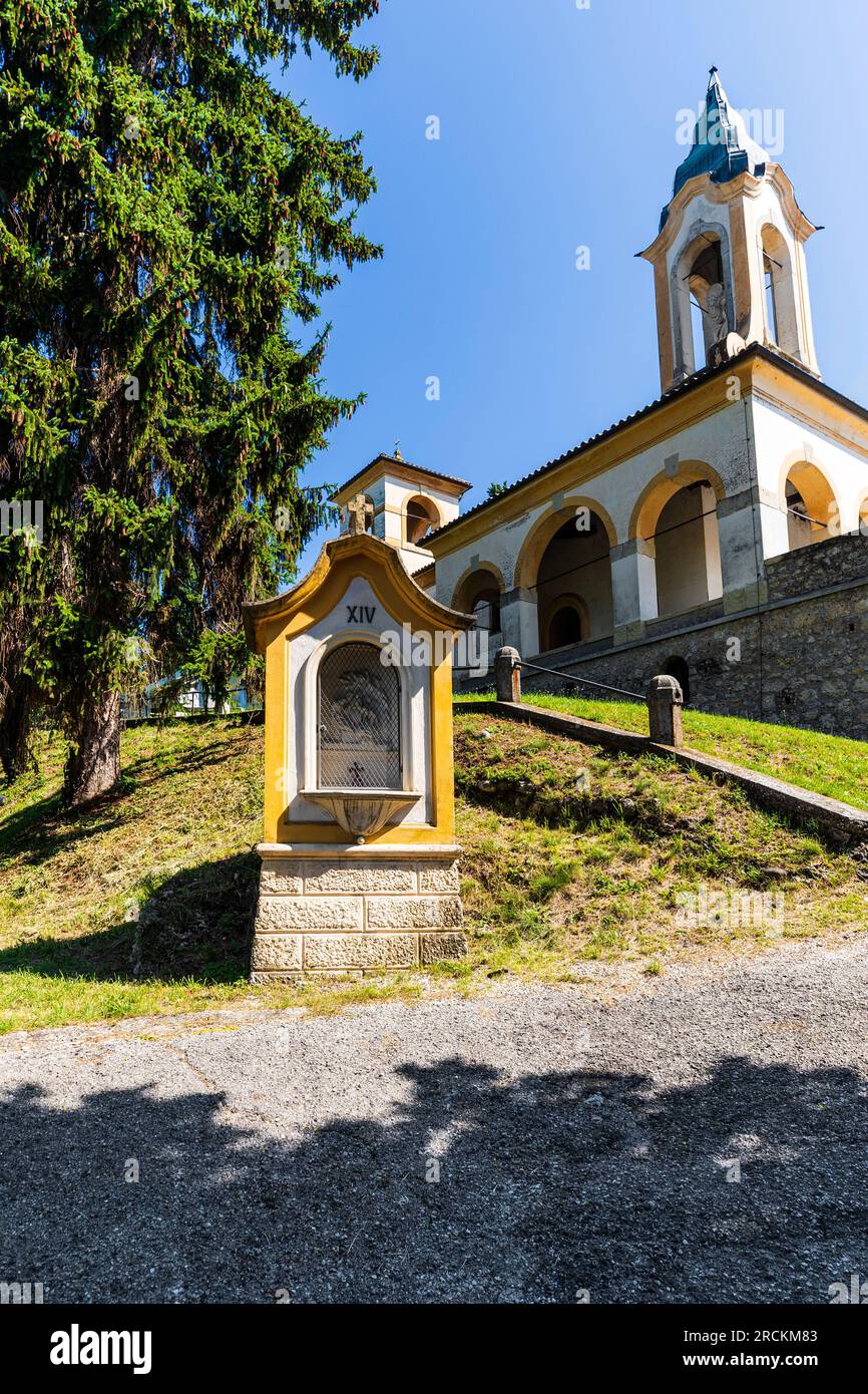 Italy Veneto Vidor - The Path to the War Memorial Monument and Chapel ...