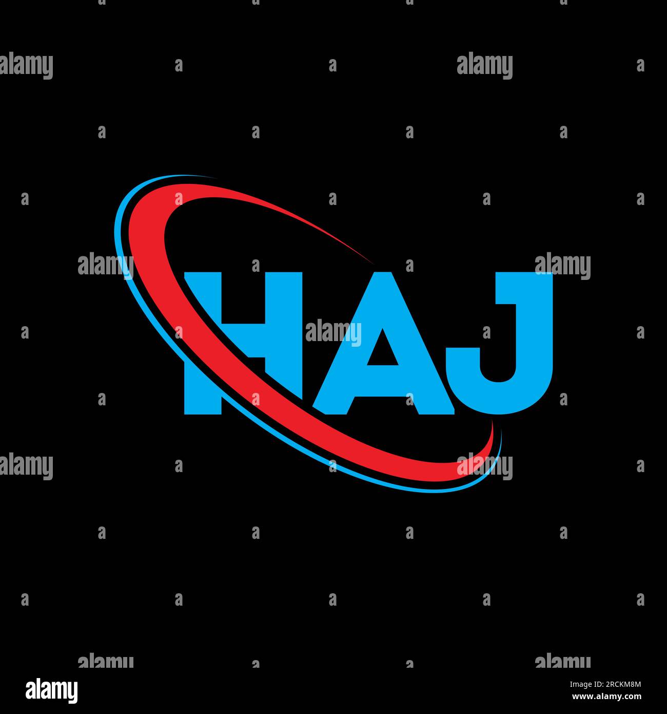 HAJ logo. HAJ letter. HAJ letter logo design. Initials HAJ logo linked ...