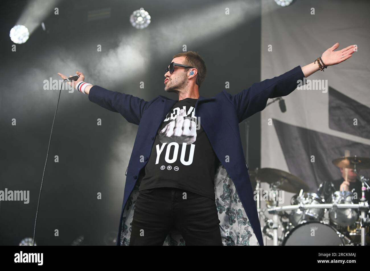 Doncaster, UK. 08th July, 2023. Tom Meighan former lead singer of ...