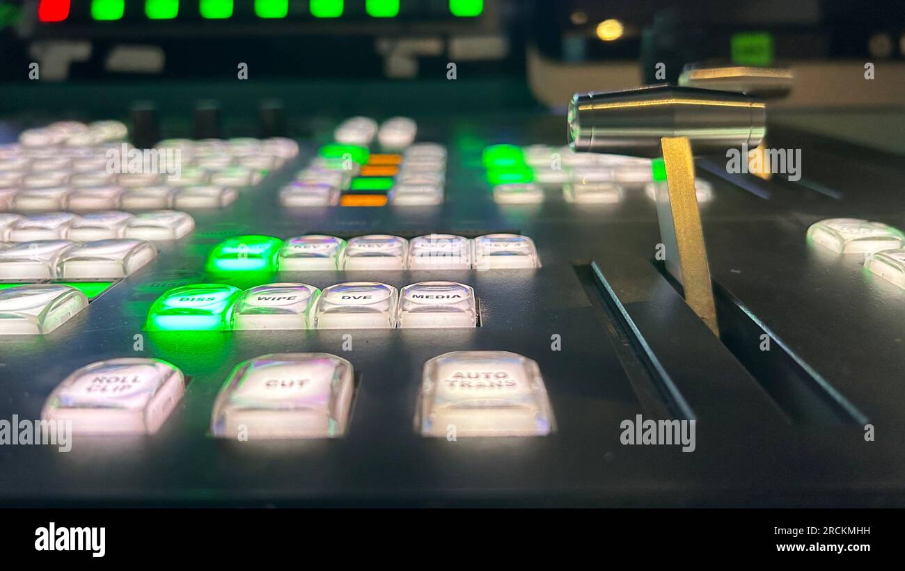 Tv broadcast control panel hi-res stock photography and images - Alamy