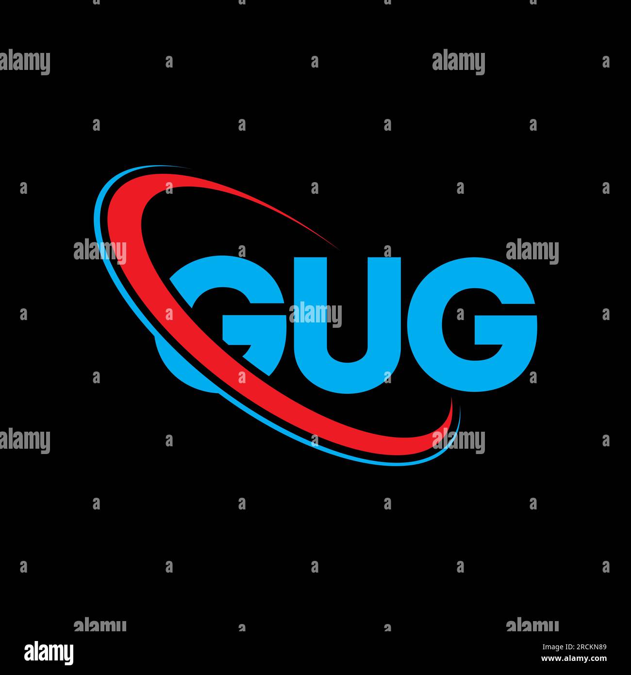 GUG logo. GUG letter. GUG letter logo design. Initials GUG logo linked ...