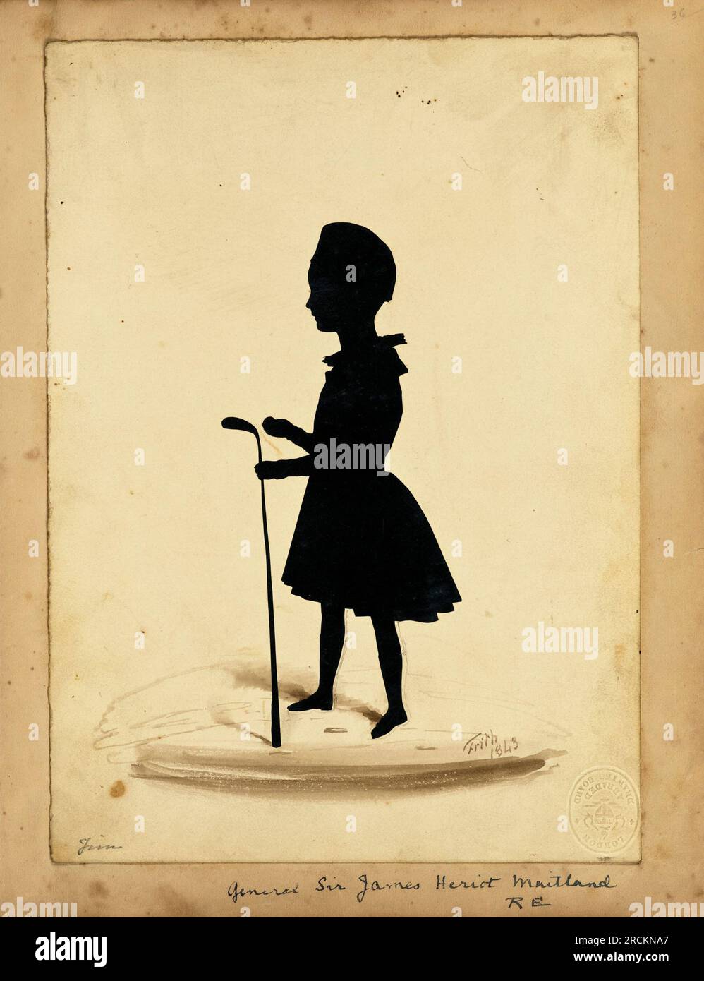 General Sir James Heriot Maitland. Silhouette by Frederick Frith ...