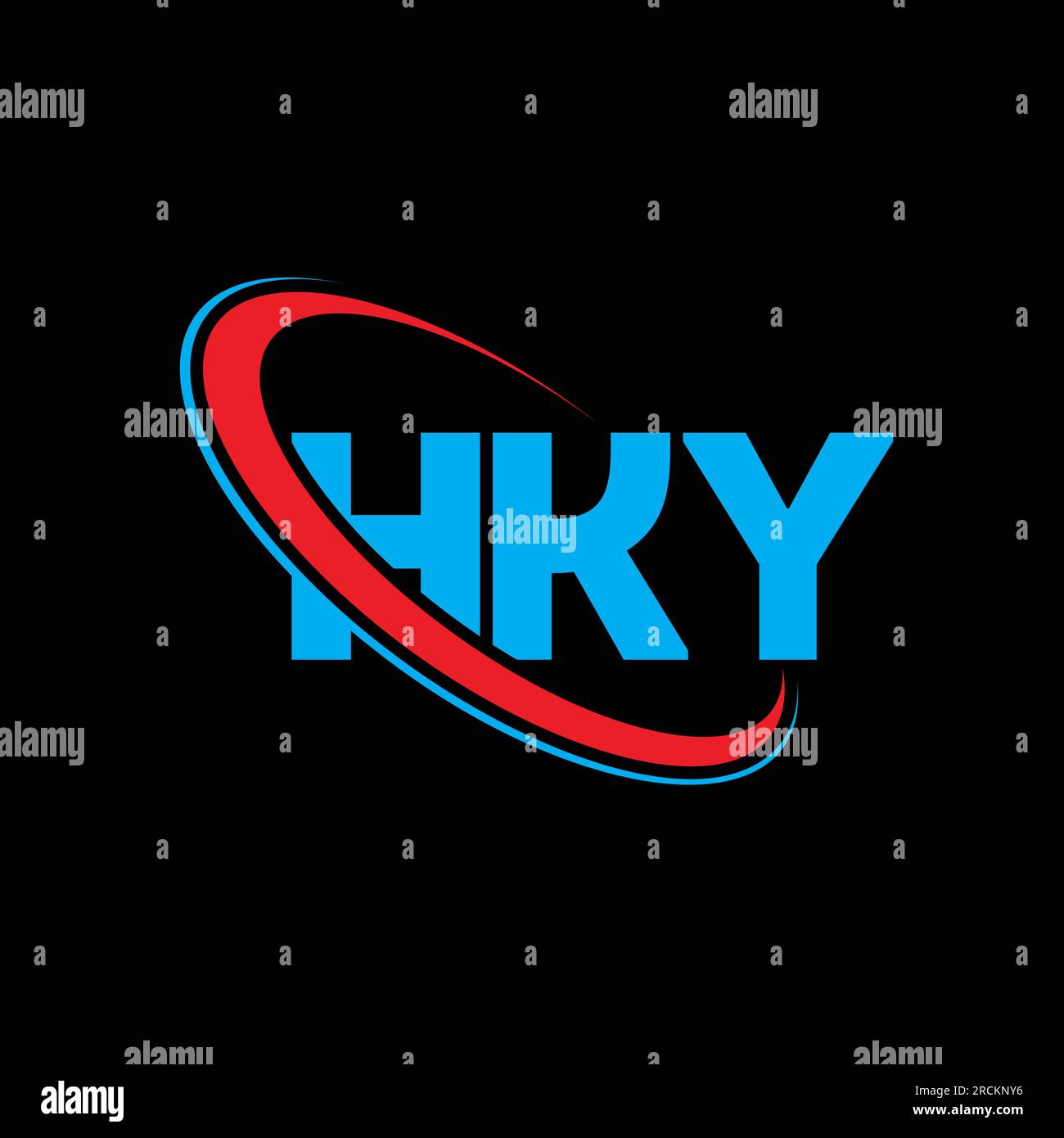 HKY logo. HKY letter. HKY letter logo design. Initials HKY logo linked ...