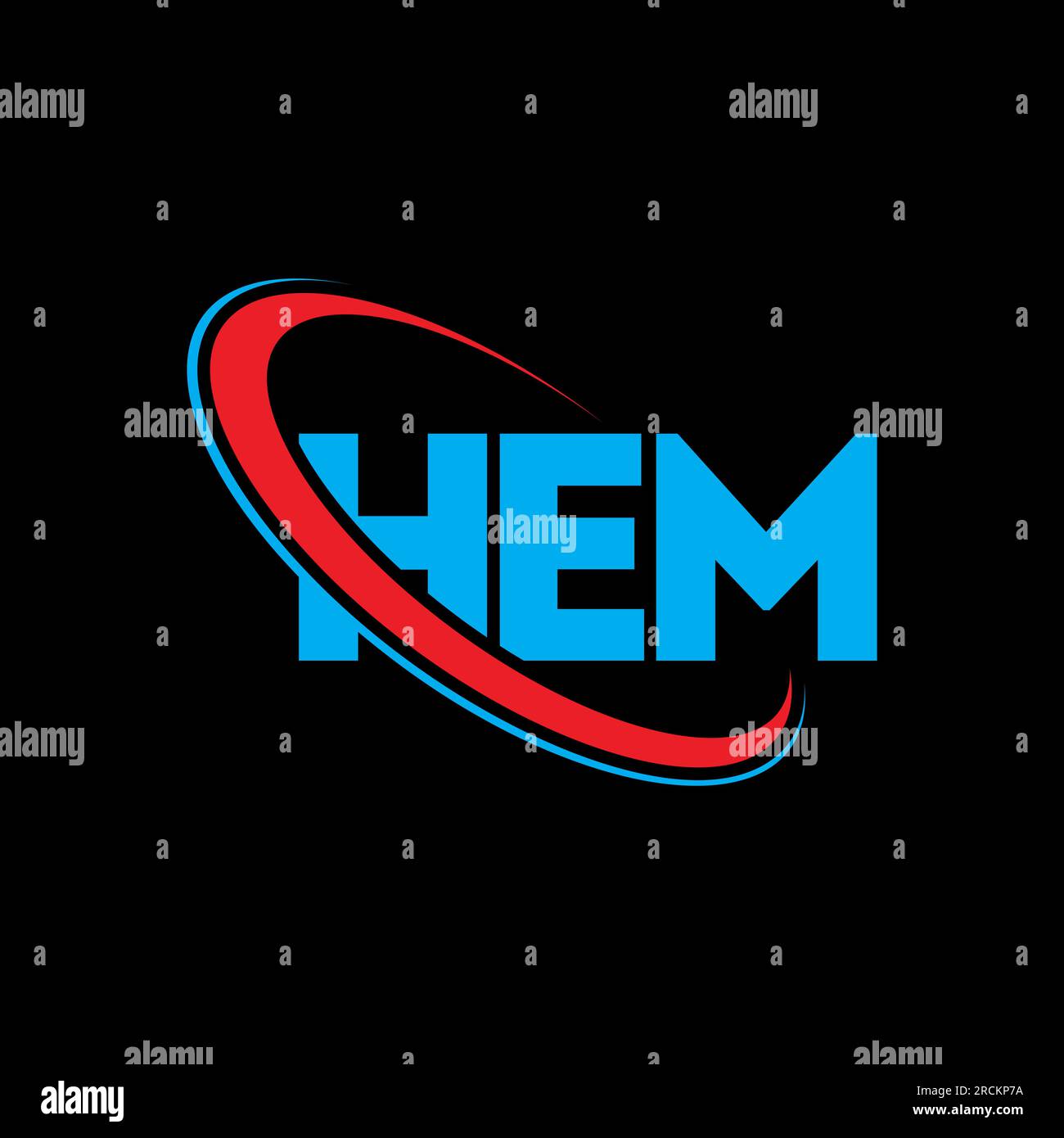 HEM logo. HEM letter. HEM letter logo design. Initials HEM logo linked with circle and uppercase ...