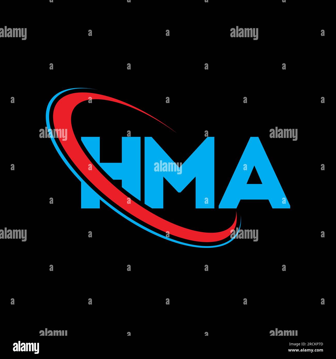 HMA logo. HMA letter. HMA letter logo design. Initials HMA logo linked ...