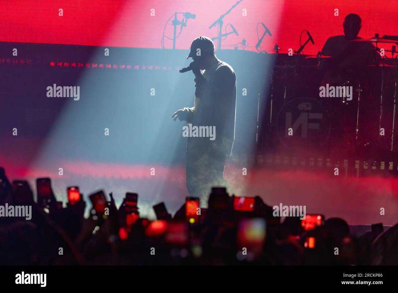 Chicago, USA. 14th July, 2023. Rapper NF (Nathan Feuerstein) during the ...