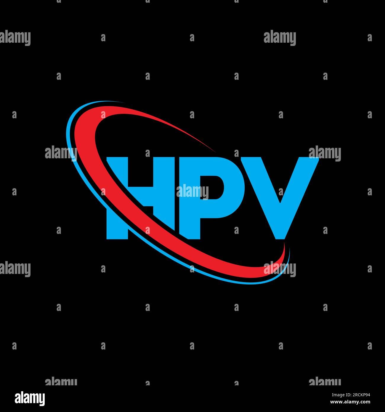 HPV logo. HPV letter. HPV letter logo design. Initials HPV logo linked with circle and uppercase ...