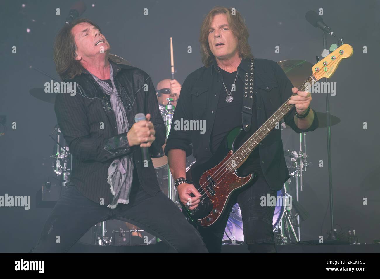 Joey Tempest, pseudonym of Rolf Magnus Joakim Larsson and John Leven of ...
