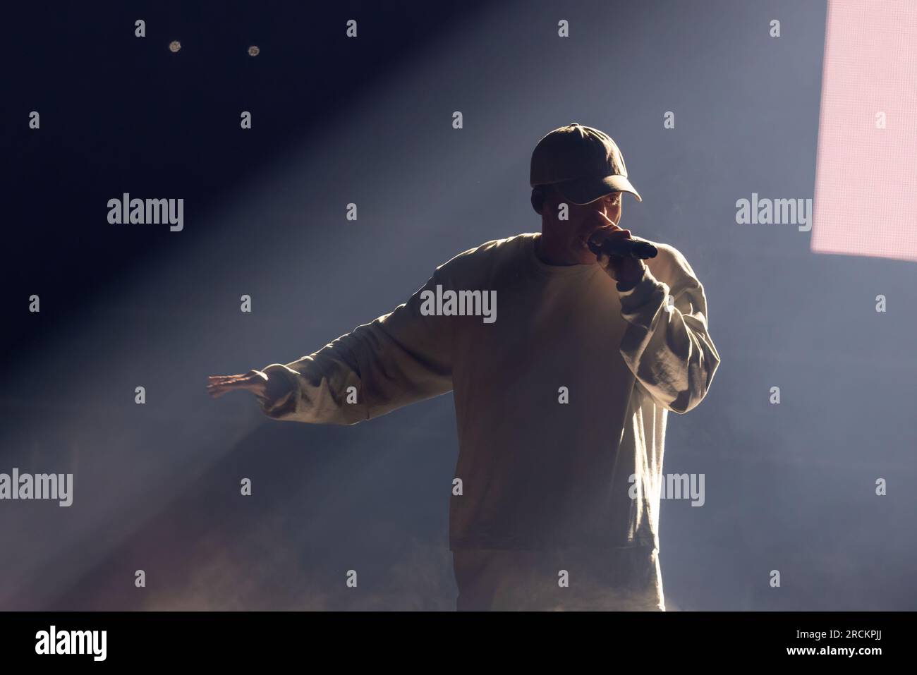 Chicago, USA. 14th July, 2023. Rapper NF (Nathan Feuerstein) during the ...