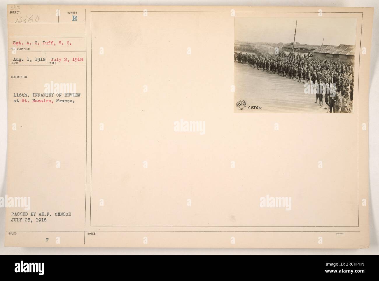 E 116th infantry hi-res stock photography and images - Alamy