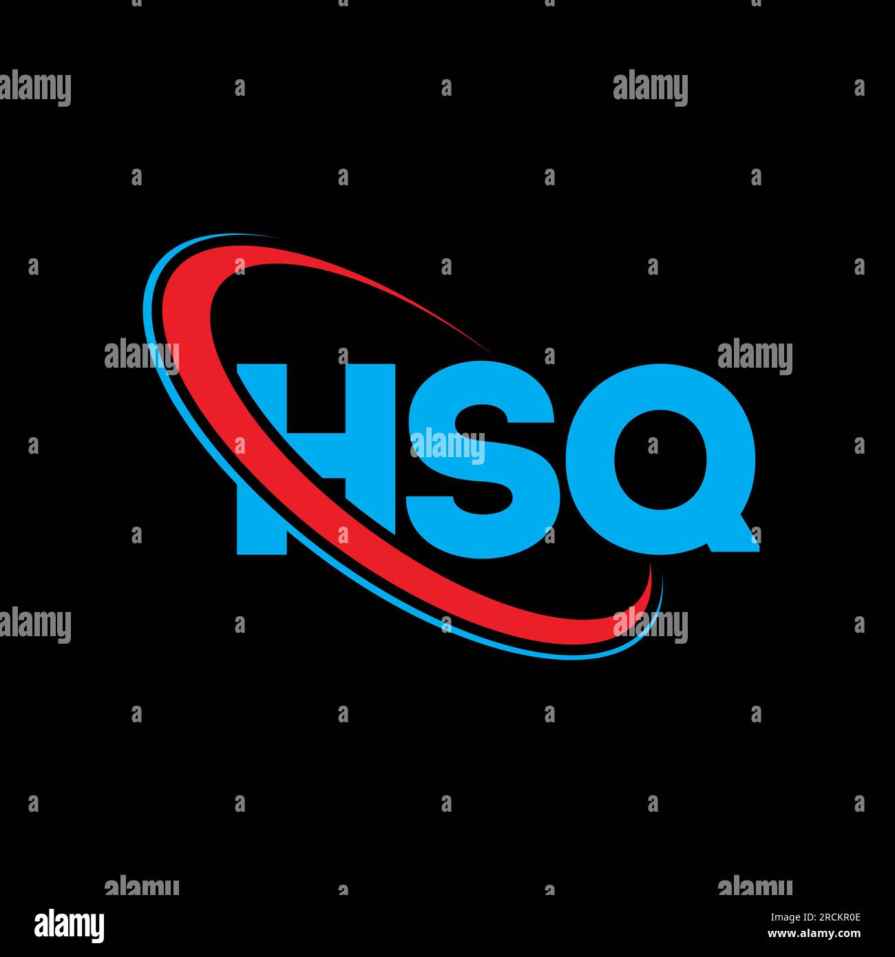 HSQ logo. HSQ letter. HSQ letter logo design. Initials HSQ logo linked ...