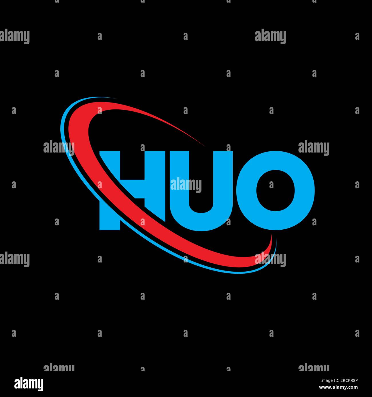 HUO logo. HUO letter. HUO letter logo design. Initials HUO logo linked ...