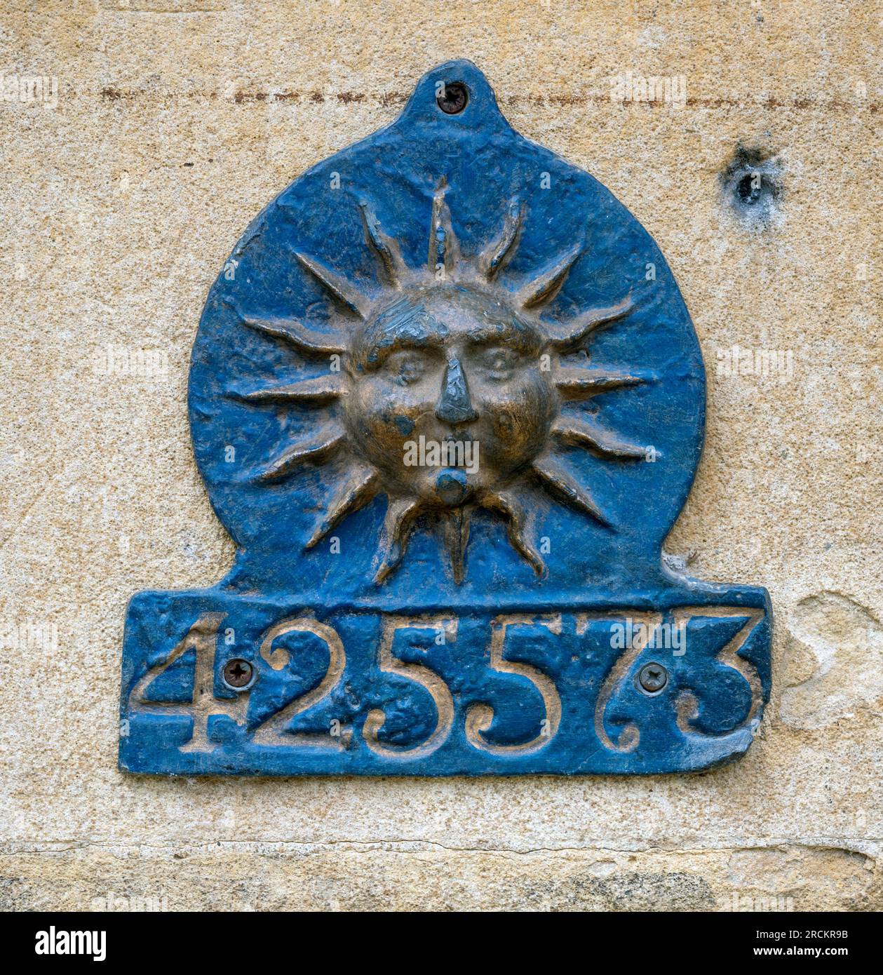 Fire insurance plaque hi-res stock photography and images - Alamy