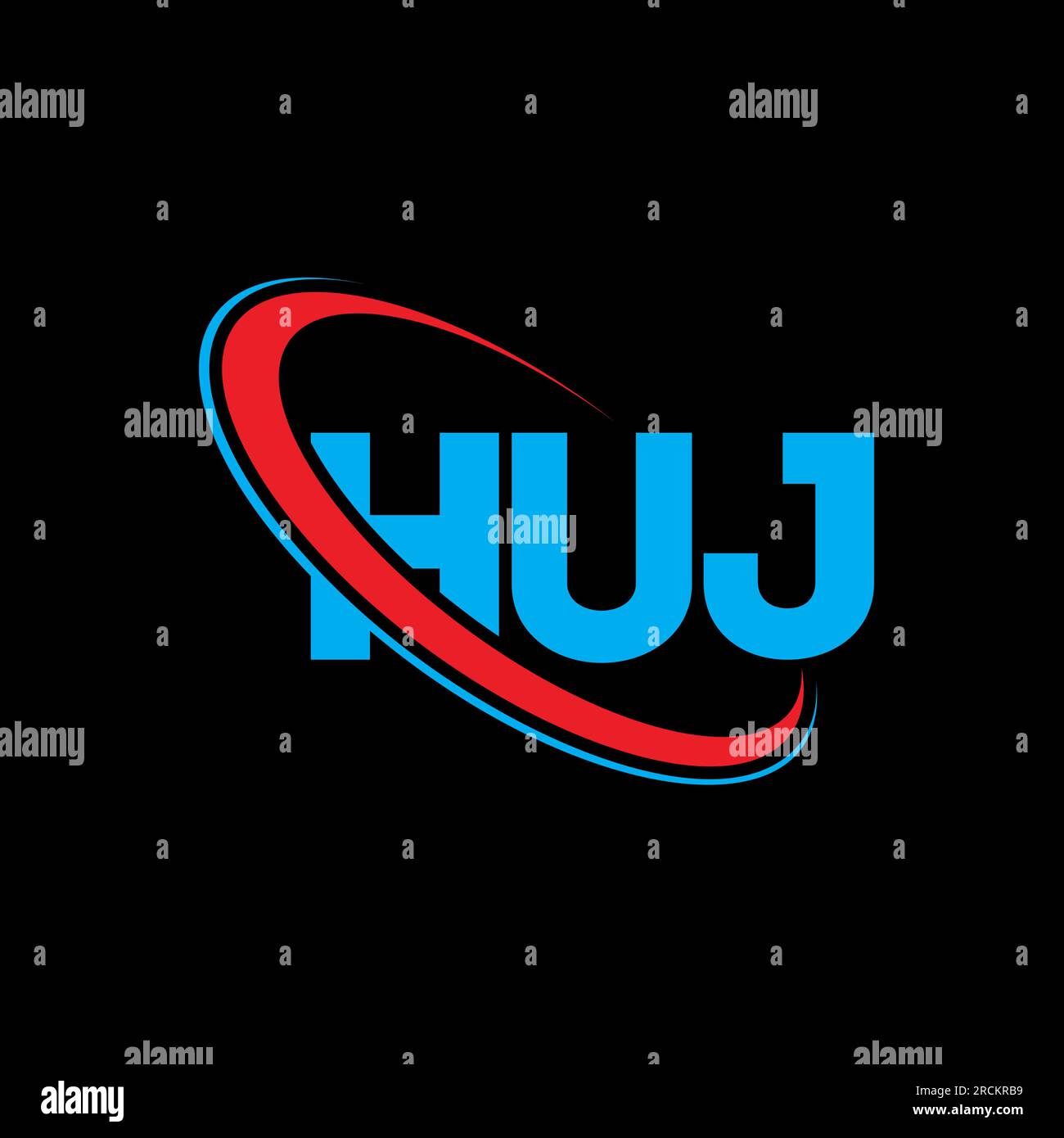 HUJ logo. HUJ letter. HUJ letter logo design. Initials HUJ logo linked ...