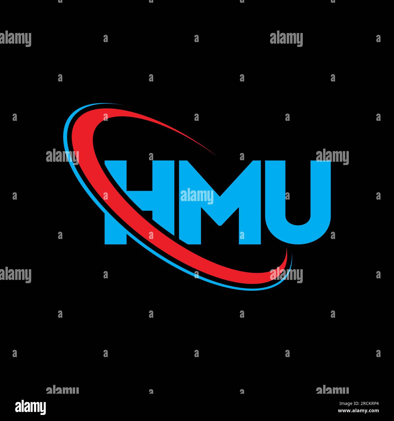 HMU logo. HMU letter. HMU letter logo design. Initials HMU logo linked ...