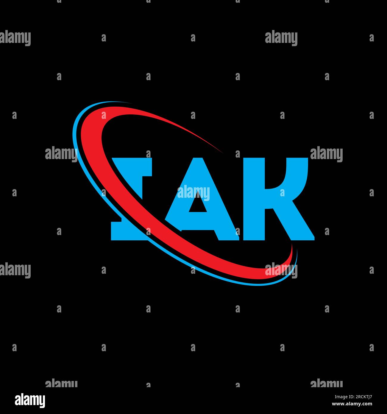 IAK logo. IAK letter. IAK letter logo design. Initials IAK logo linked ...