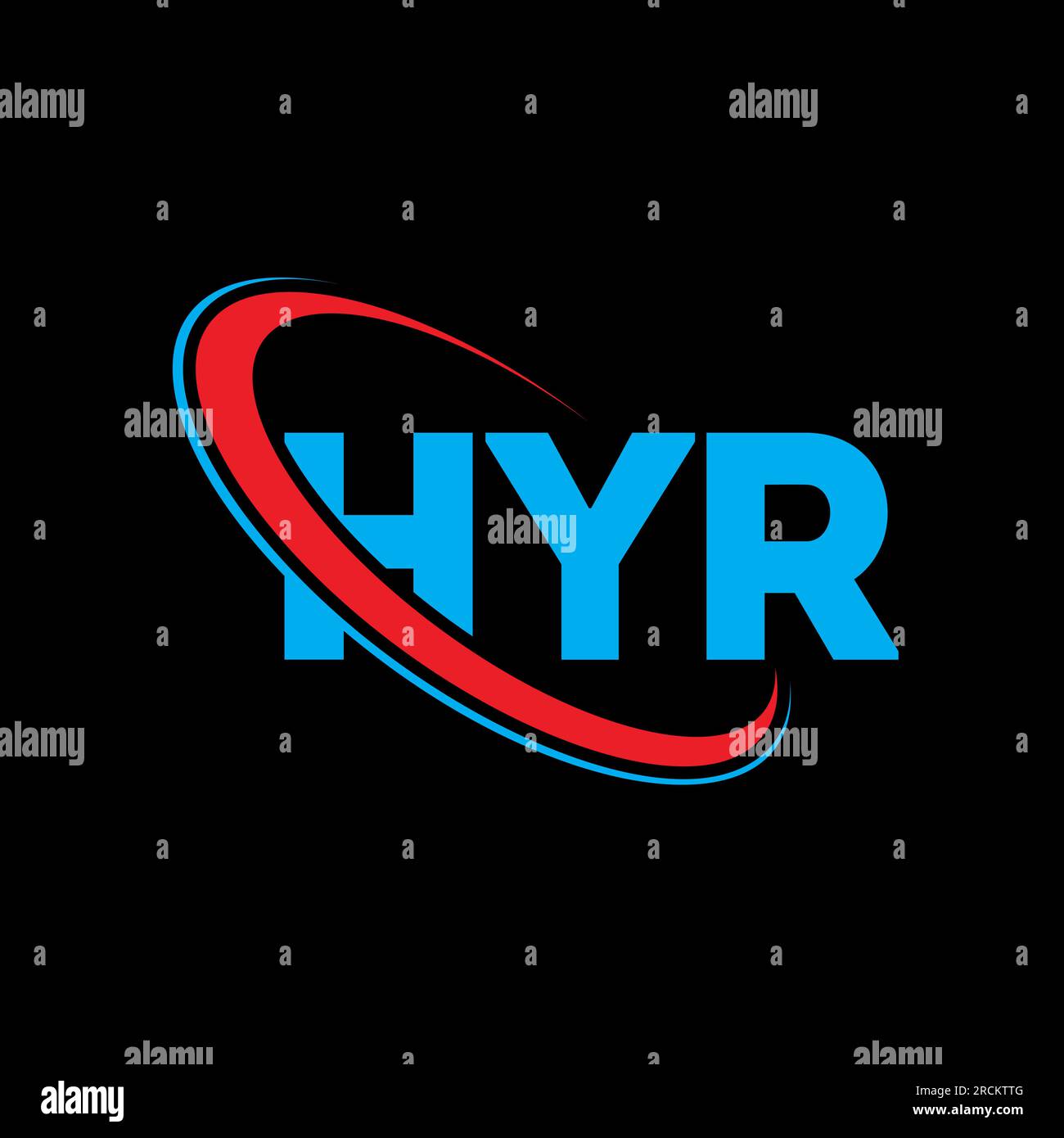 HYR logo. HYR letter. HYR letter logo design. Initials HYR logo linked ...