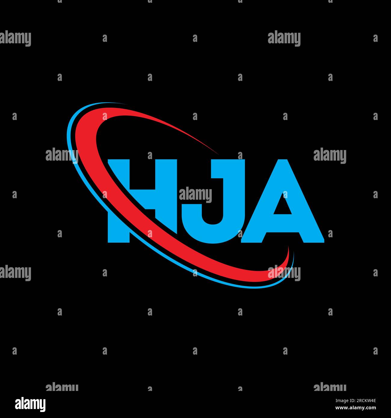 HJA logo. HJA letter. HJA letter logo design. Initials HJA logo linked ...
