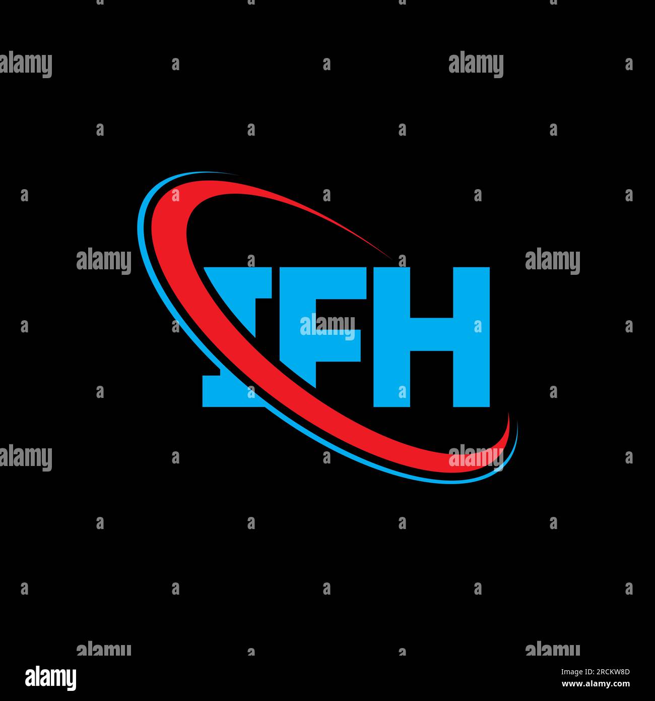 IFH logo. IFH letter. IFH letter logo design. Initials IFH logo linked ...