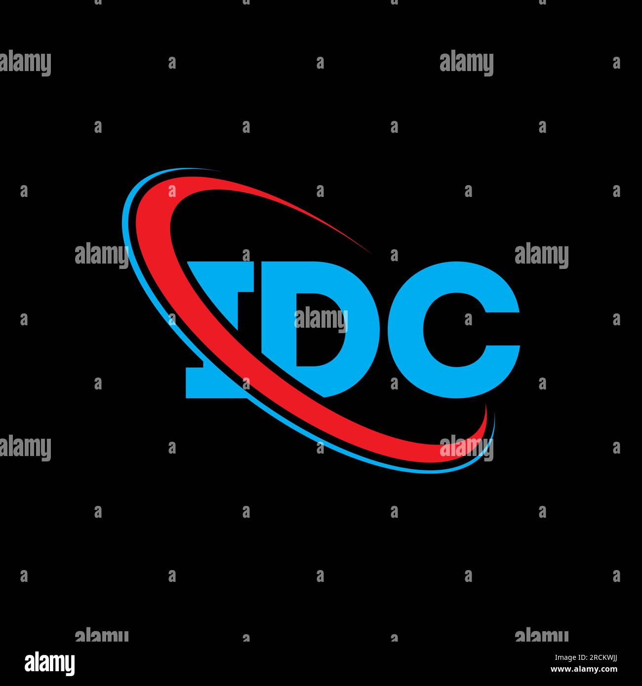IDC logo. IDC letter. IDC letter logo design. Initials IDC logo linked with circle and uppercase ...