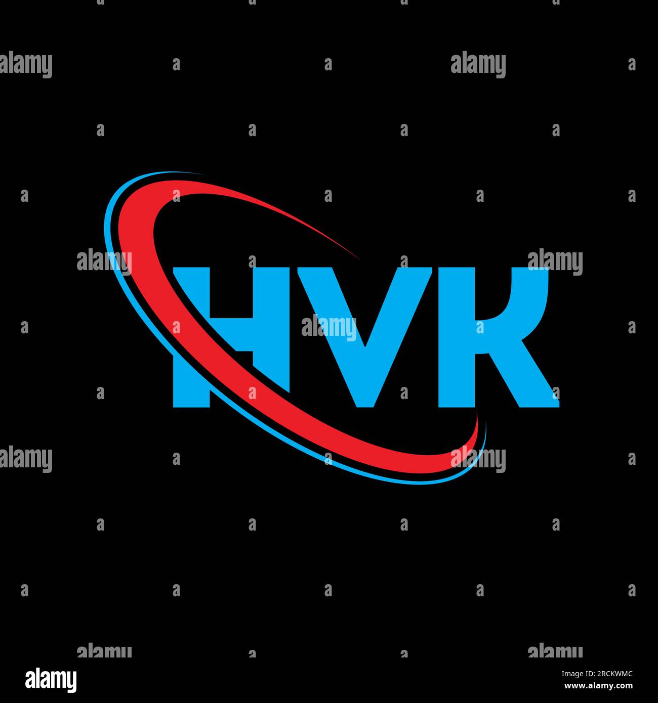 HVK logo. HVK letter. HVK letter logo design. Initials HVK logo linked ...