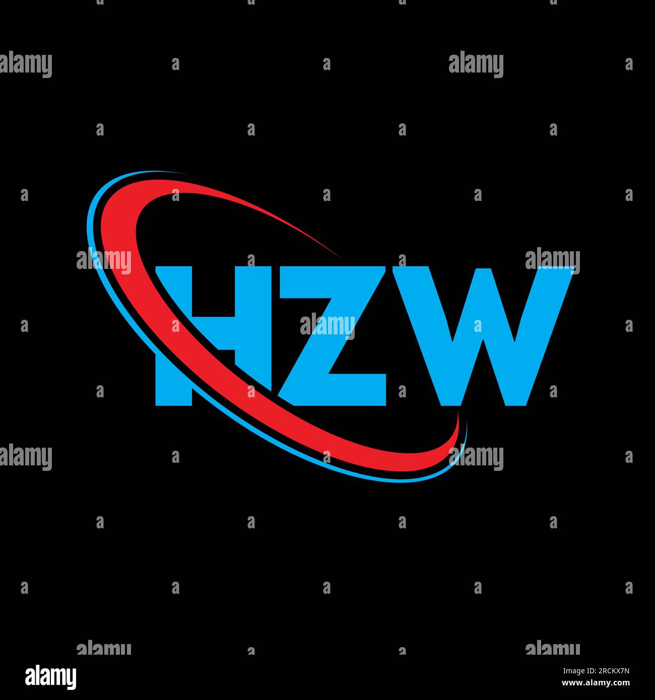 HZW logo. HZW letter. HZW letter logo design. Initials HZW logo linked ...