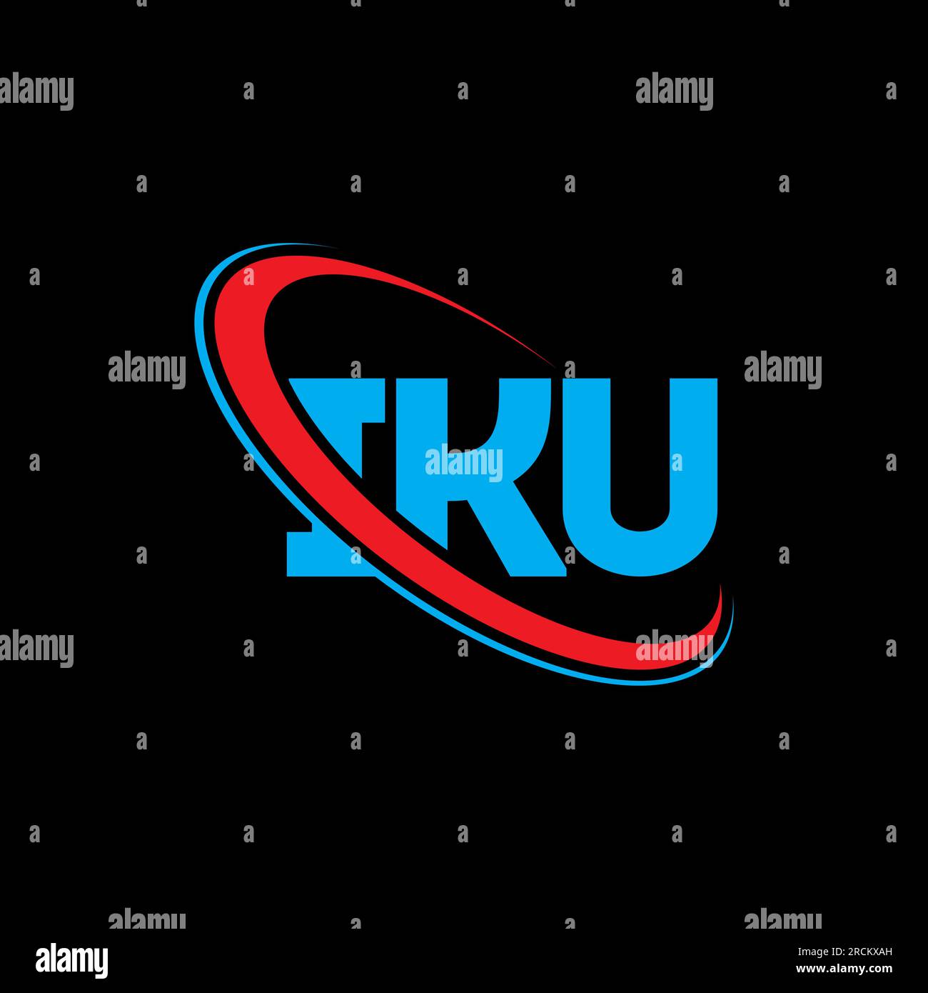 IKU logo. IKU letter. IKU letter logo design. Initials IKU logo linked ...