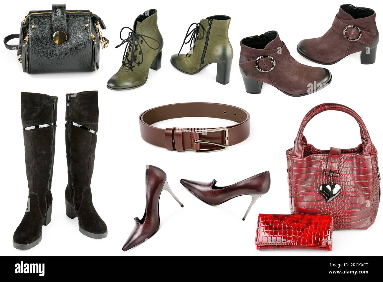 Fashion lady accessories collage Cut Out Stock Images & Pictures - Alamy