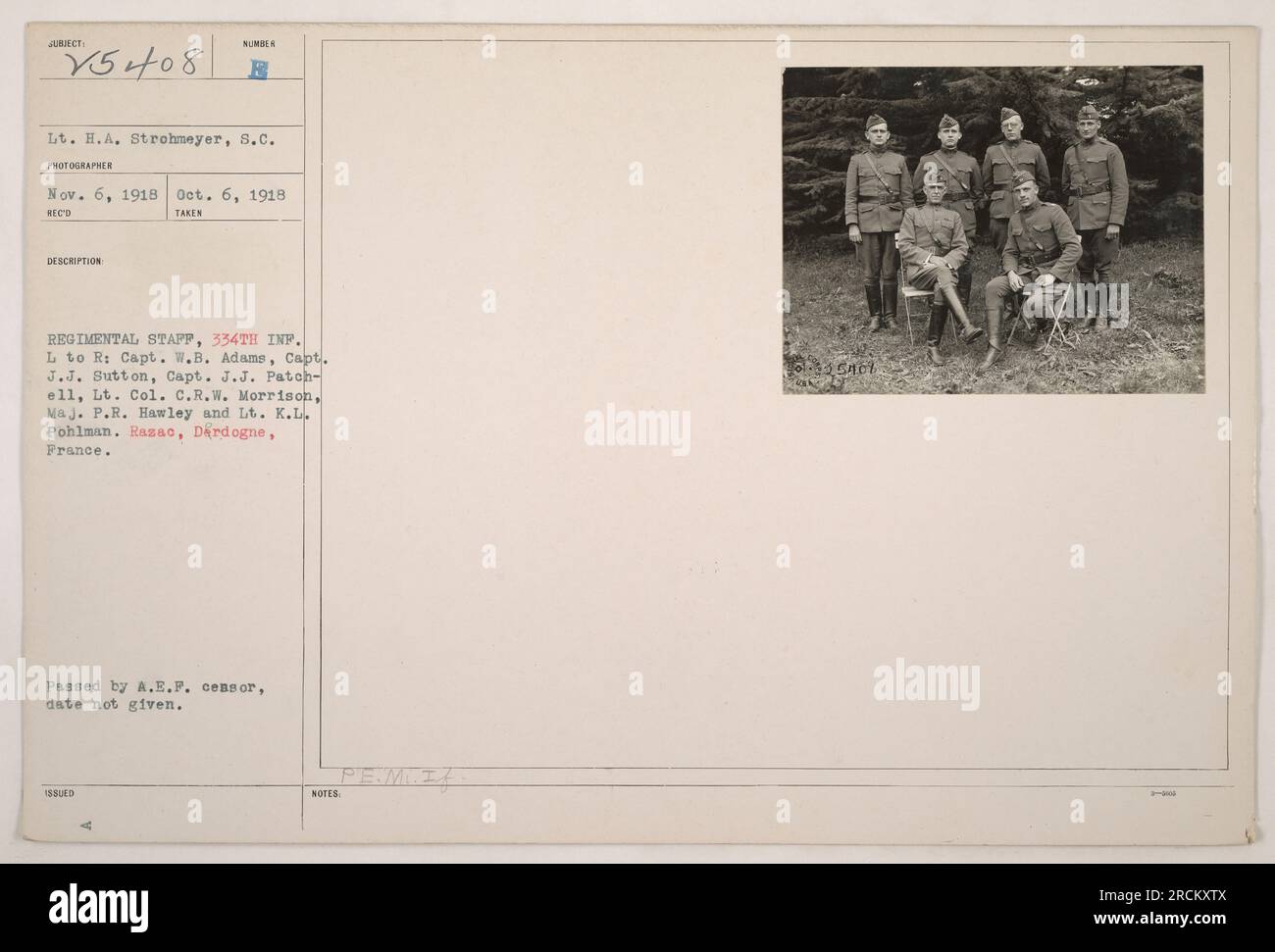 Colonel w r morrison hi-res stock photography and images - Alamy