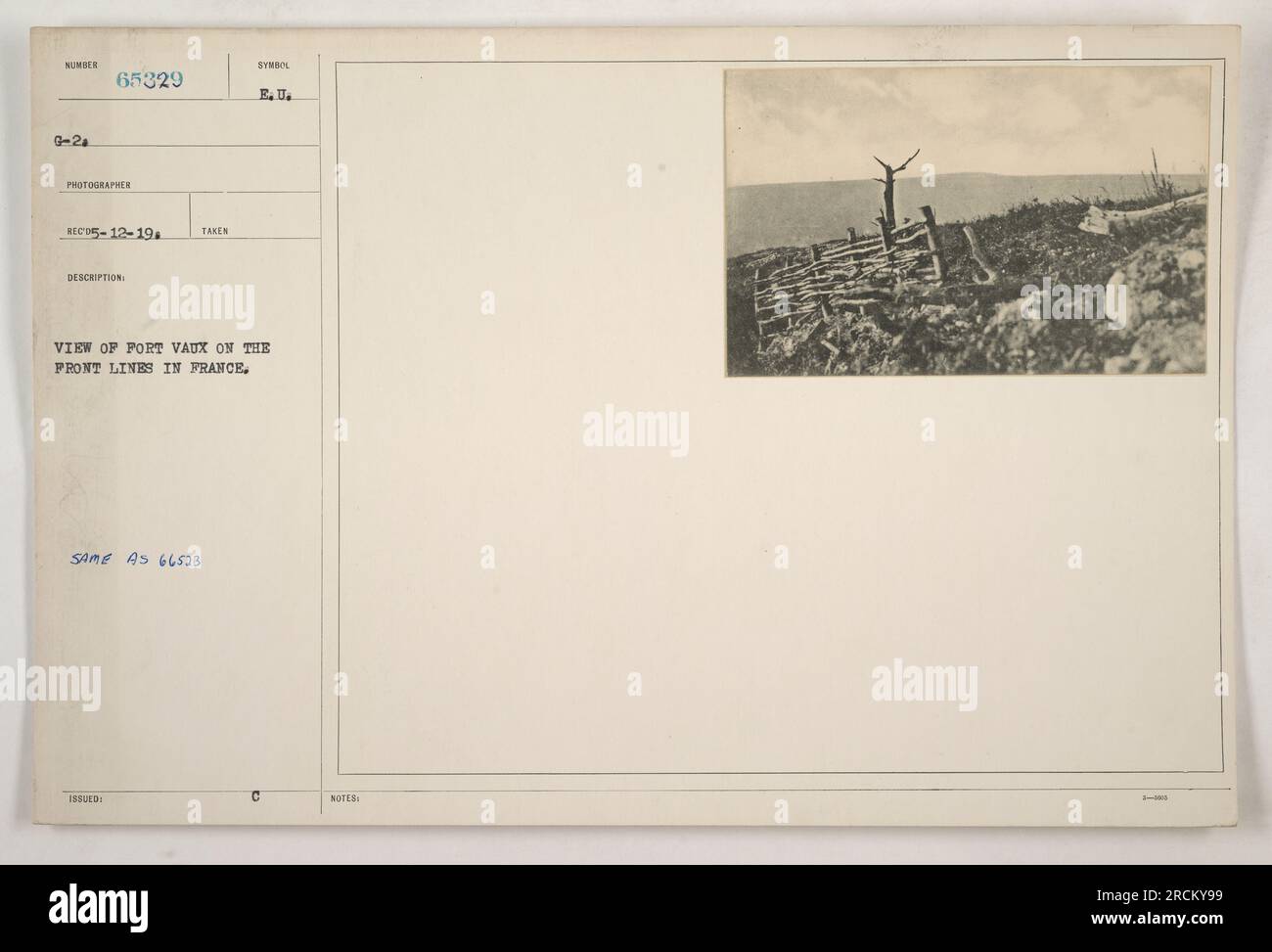 Fort Vaux, located on the frontlines in France during World War One, is ...