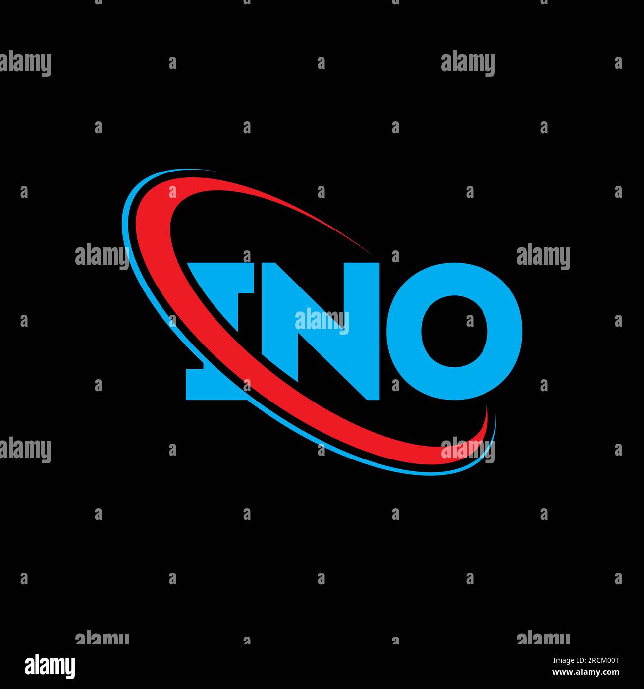 Ino Logo Ino Letter Ino Letter Logo Design Initials Ino Logo Linked With Circle And Uppercase