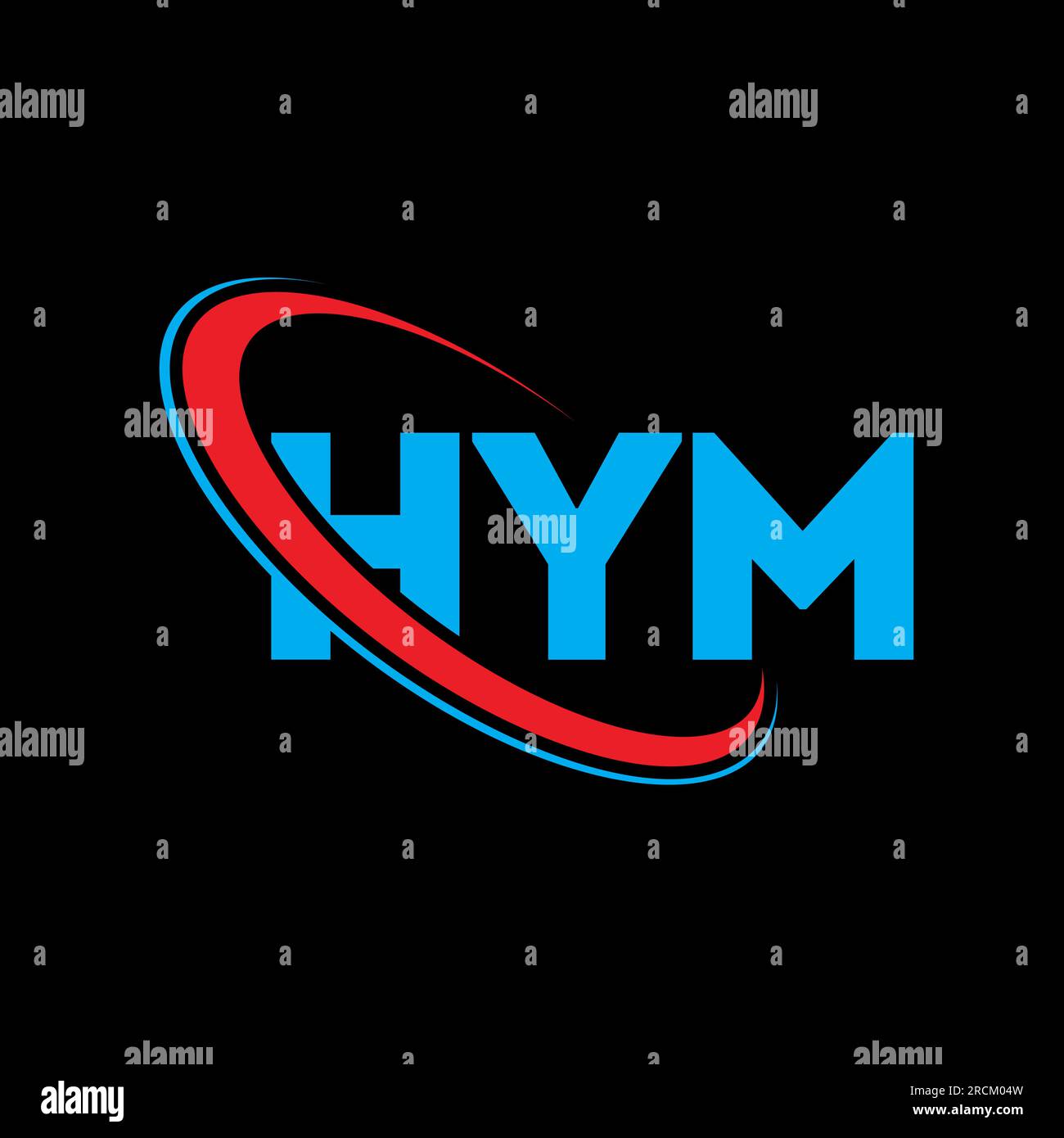 HYM logo. HYM letter. HYM letter logo design. Initials HYM logo linked ...