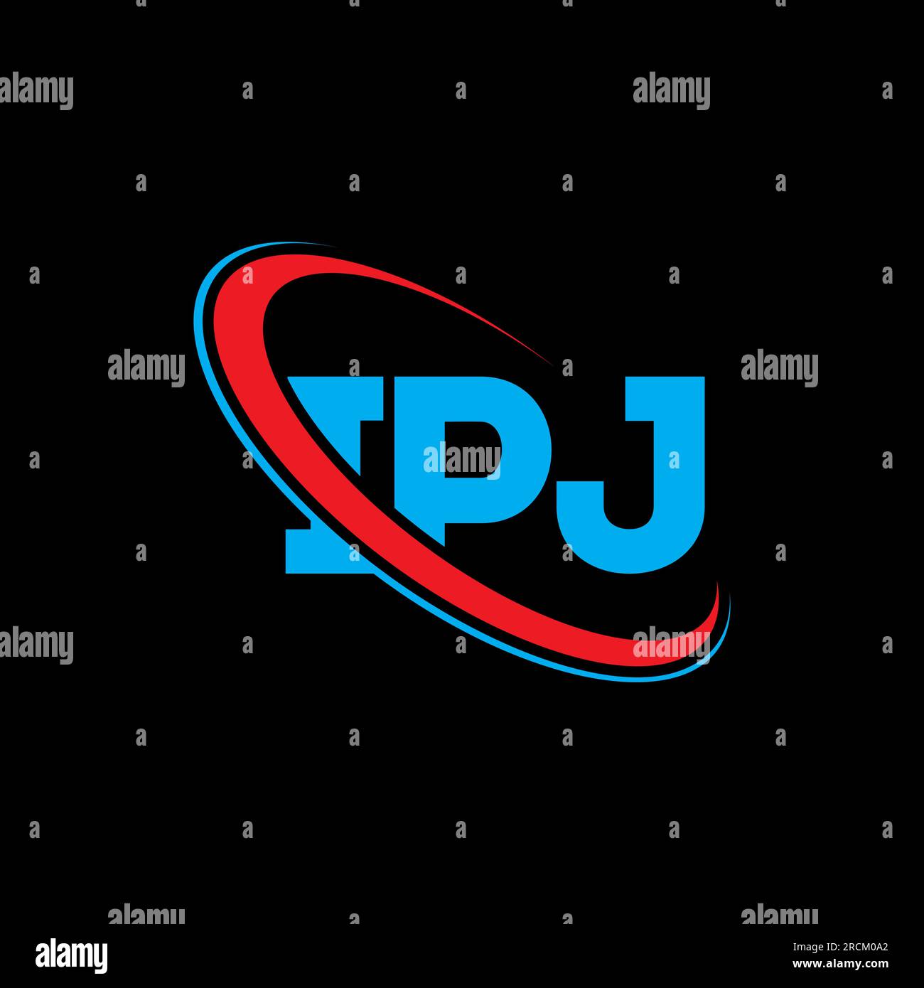 IPJ logo. IPJ letter. IPJ letter logo design. Initials IPJ logo linked ...