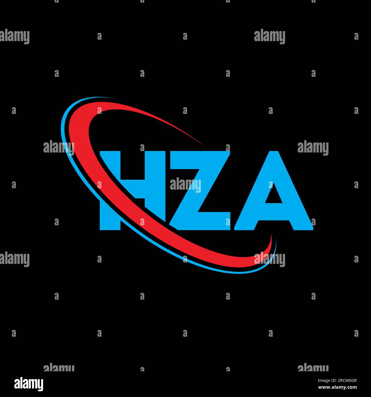 HZA logo. HZA letter. HZA letter logo design. Initials HZA logo linked ...