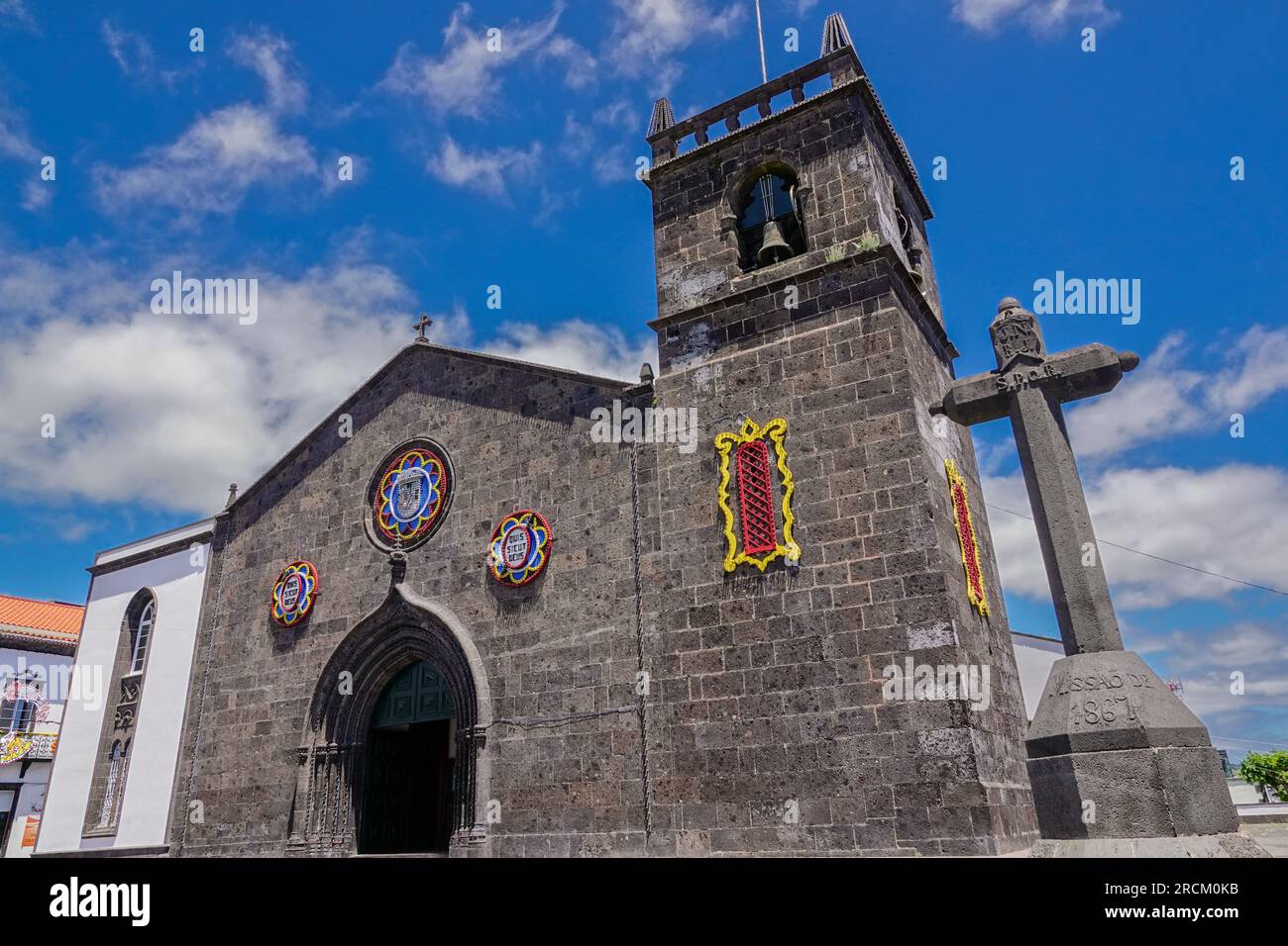 Facade of the 16th century Igreja de São Miguel Arcanjo for the São ...