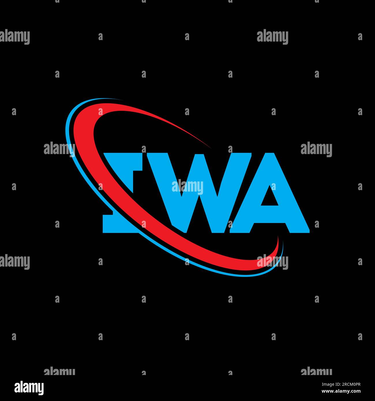 IWA logo. IWA letter. IWA letter logo design. Initials IWA logo linked ...