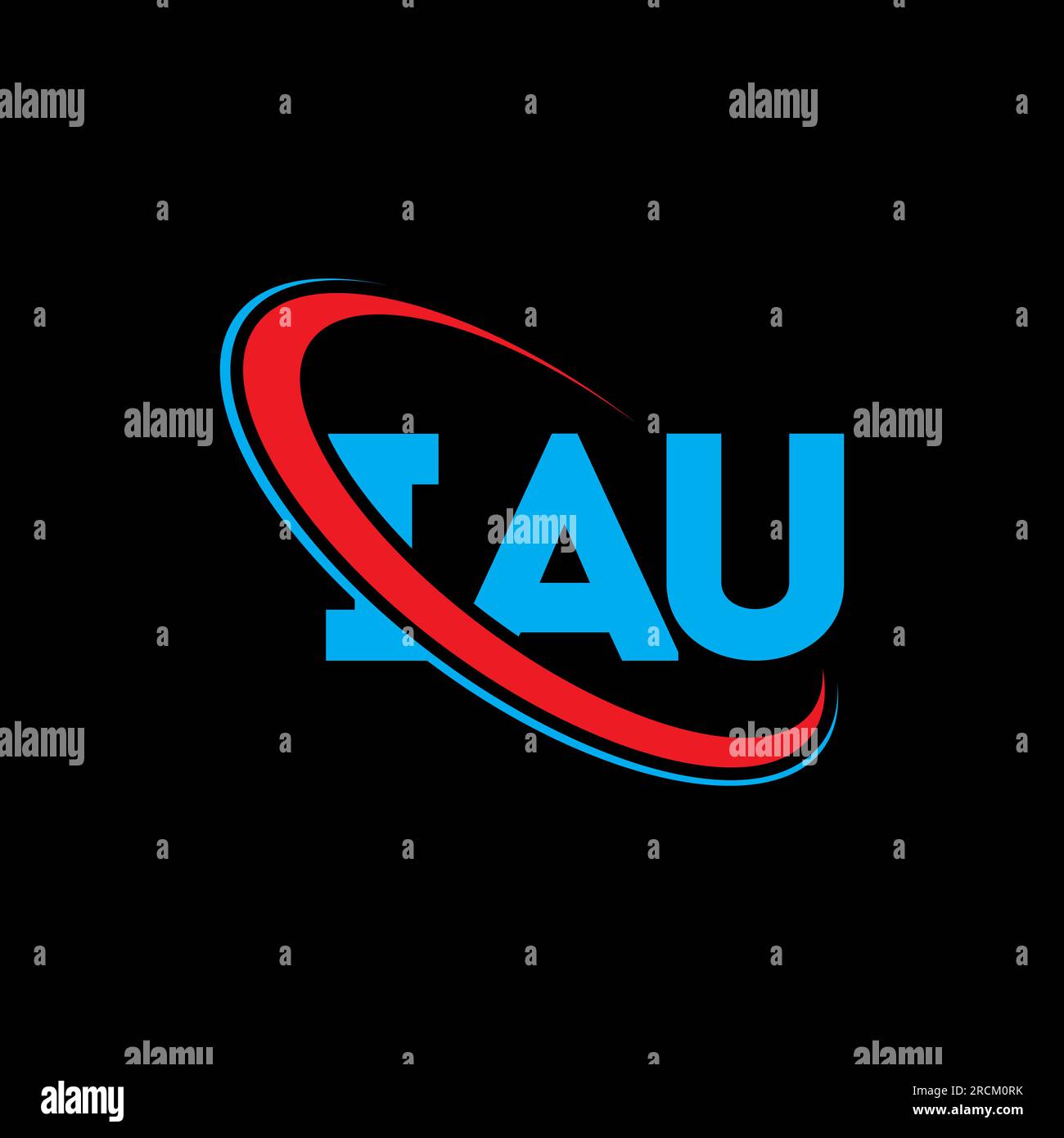 IAU logo. IAU letter. IAU letter logo design. Initials IAU logo linked ...